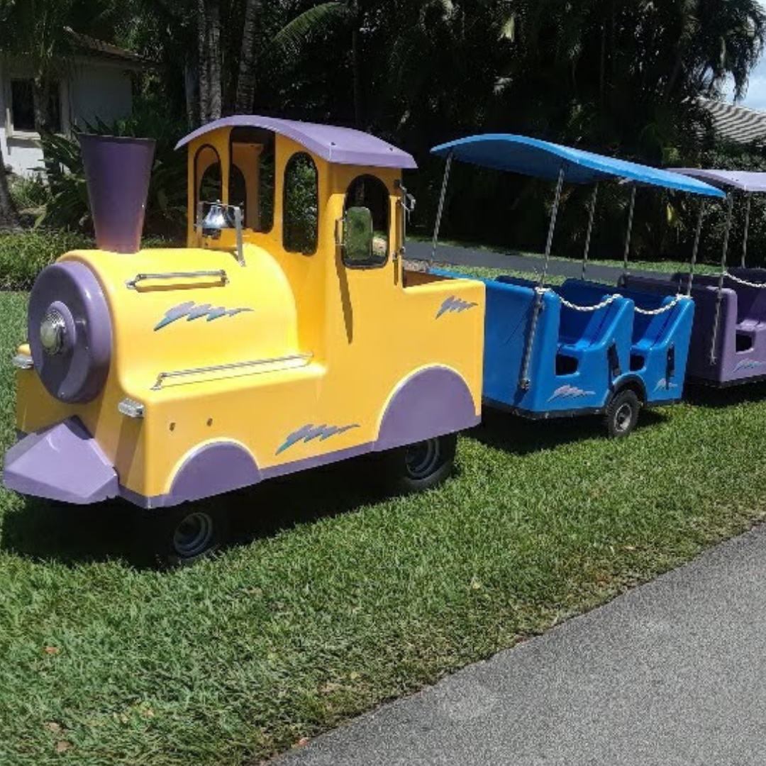 Rent a Trackless train For Your Next Party - HouseOfPartyRentals