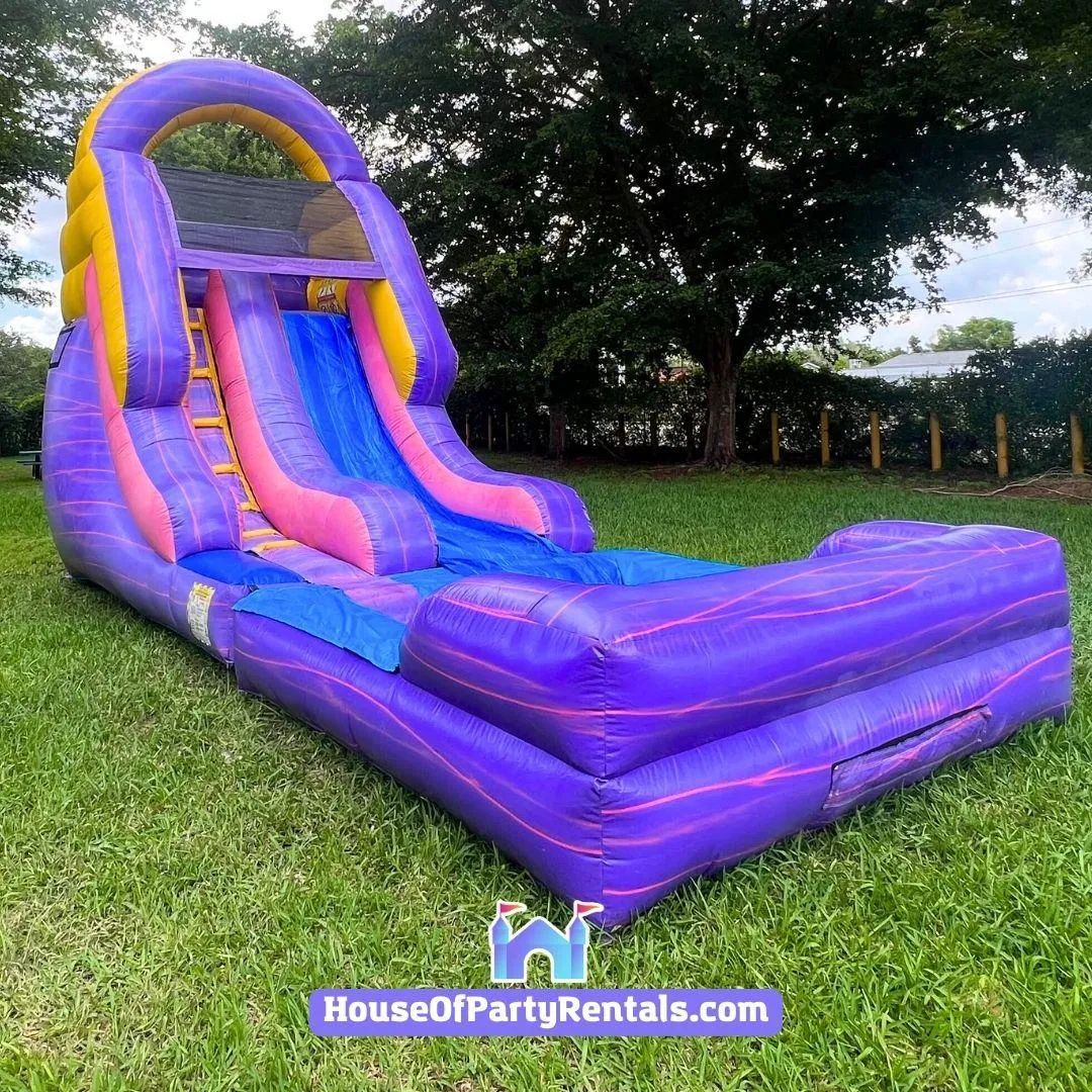 Rent your 17ft Purple Wave Water Slide Today - HouseOfPartyRentals